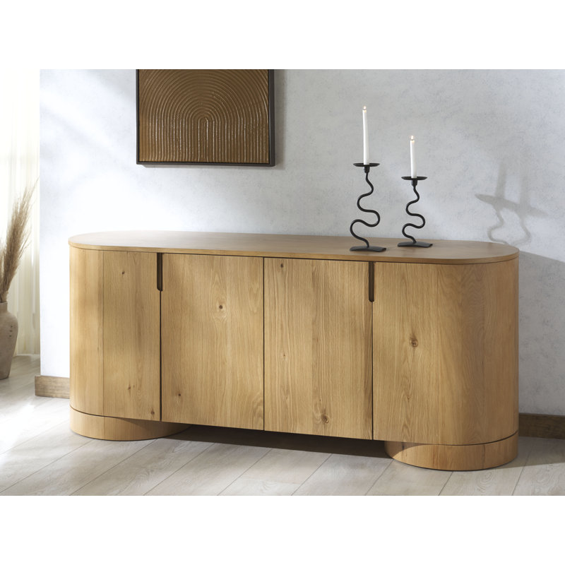Joss & Main Derby Oval 4 Door Wood Sideboard | Wayfair