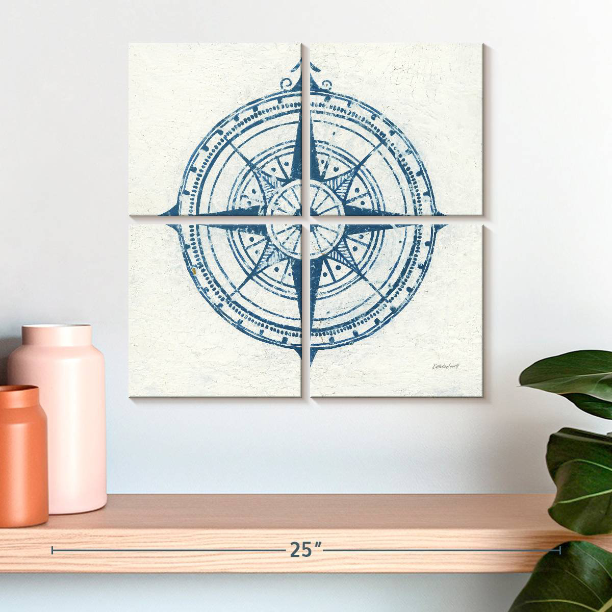 Elephant Stock Indigo Gild Compass Rose | Wayfair