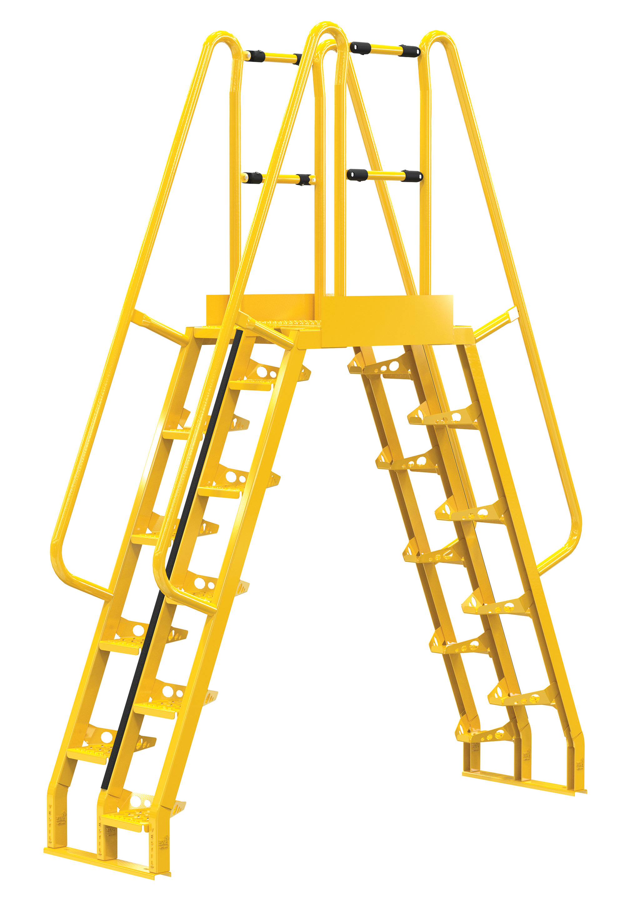 Vestil 9.5' Steel Cross-Over Ladder | Wayfair