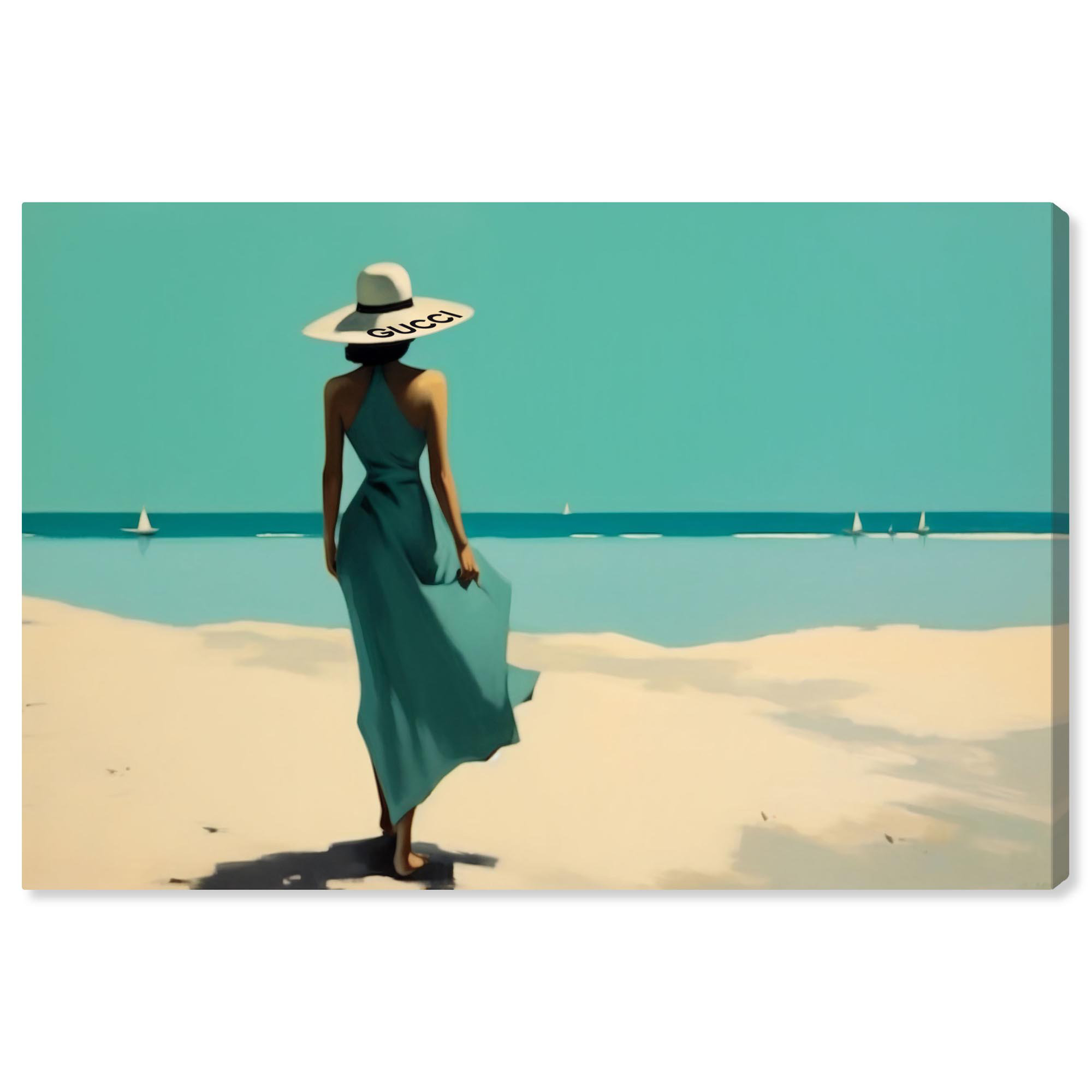 Art Remedy Walk in the Sea Breeze Glam Beach Wall Art by Art Remedy ...