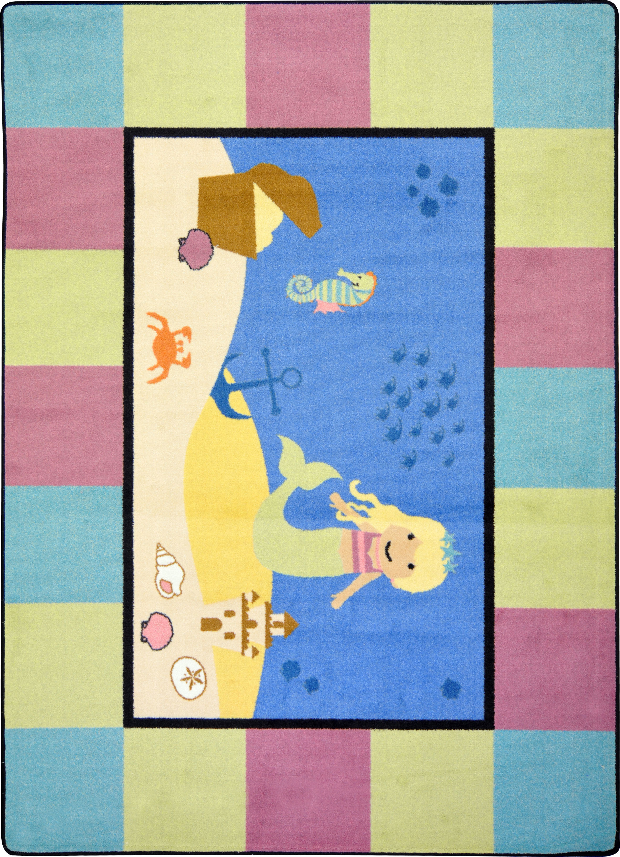 Joy Carpets Kid Essentials Lil' Mermaid Area Rug | Wayfair