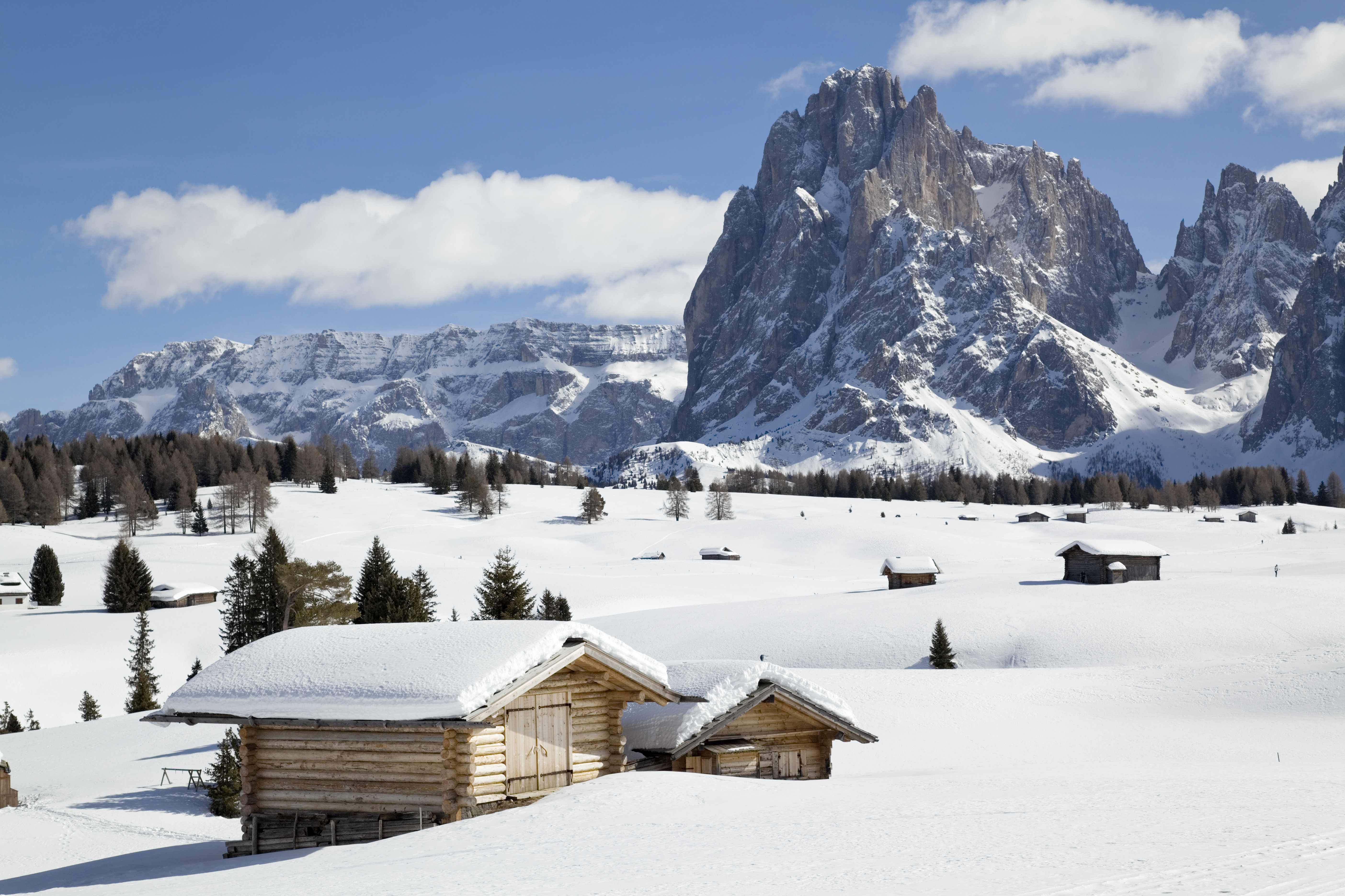 Alpen Home Winter Landscape With Shed by RelaxFoto.de - Print | Wayfair.ie