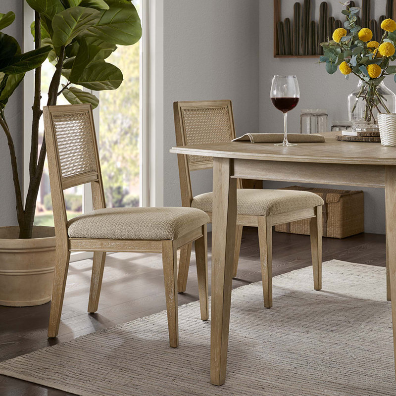 GRILLO HOME Armless Dining Chair Set Of 2 | Wayfair