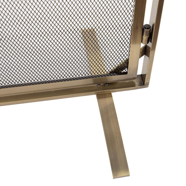 Modern Ember Aalto Mesh Fireplace Screen | Functional Doors | Heavy ...