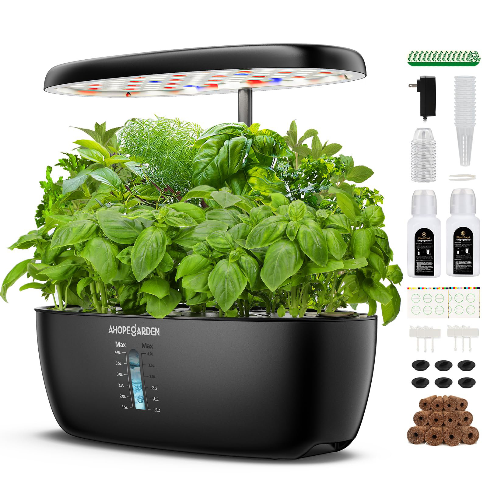 COBEKY Growth Lamp Countertop With LED Grow Light Hydrophonic Planter ...