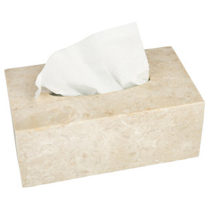Canora Grey Rainsville Natural Marble Stone Rectangular Tissue Box ...