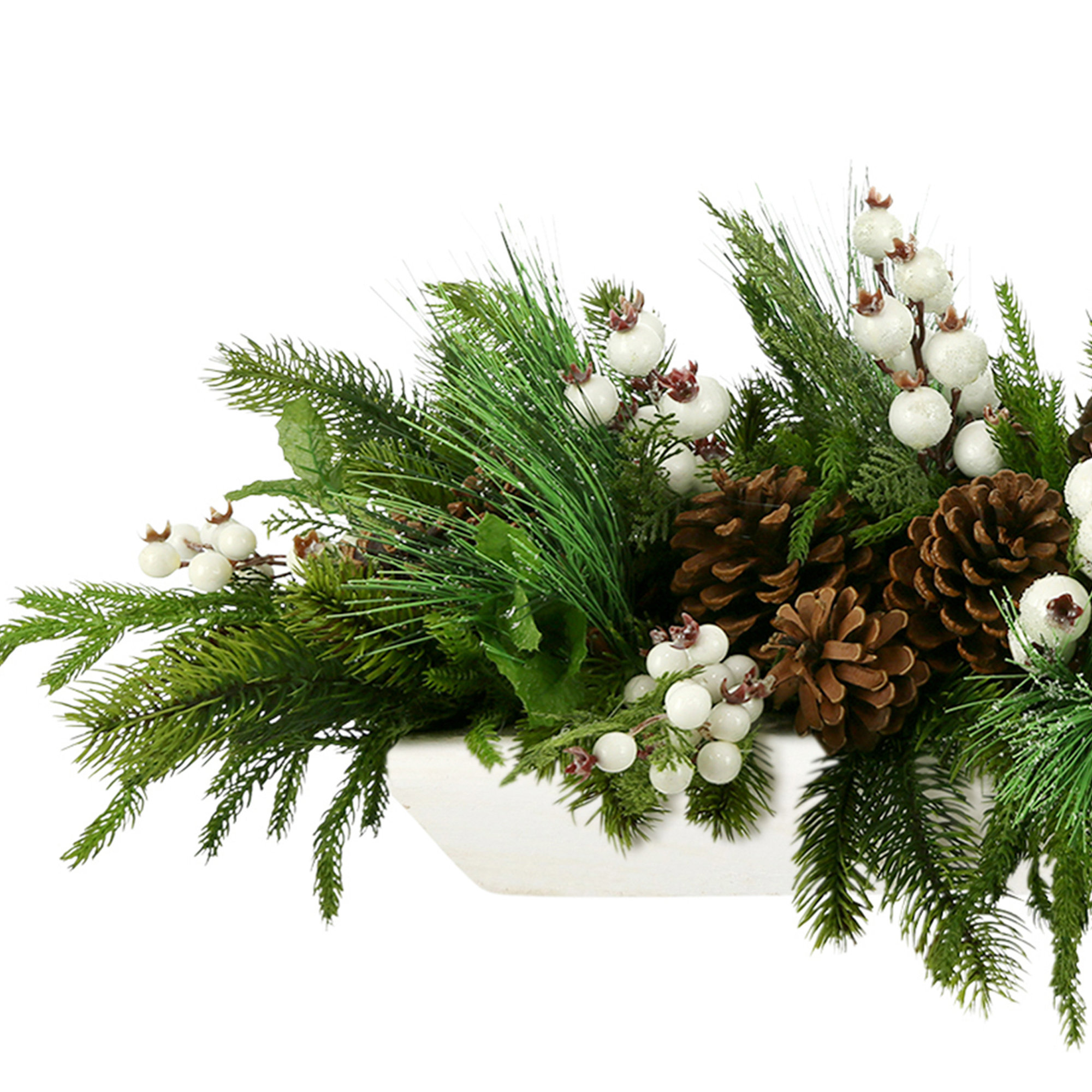 Creative Displays, Inc. Holiday Arrangement with Evergreens, Berries ...