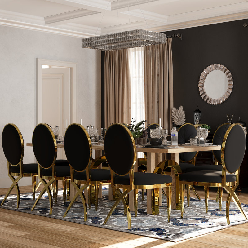 Everly Quinn 94" Farmhouse Solid Wood Dining Tables For 6-10,Large Long ...