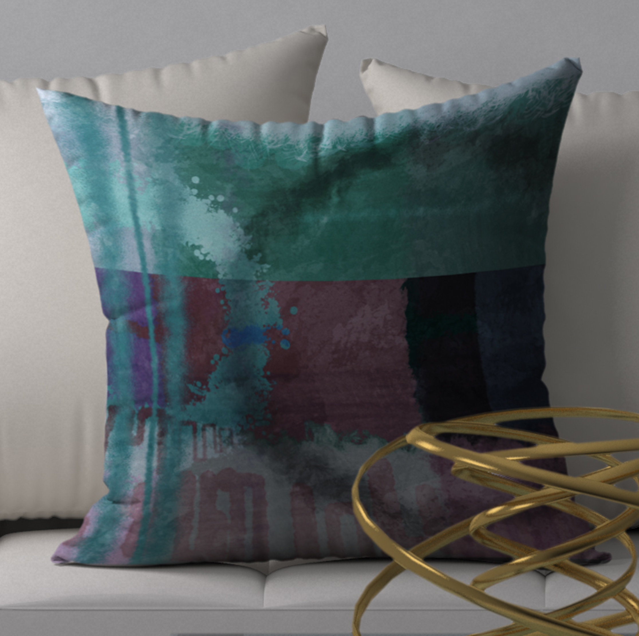 LeRoi Products Abstract Reversible Throw Pillow | Wayfair