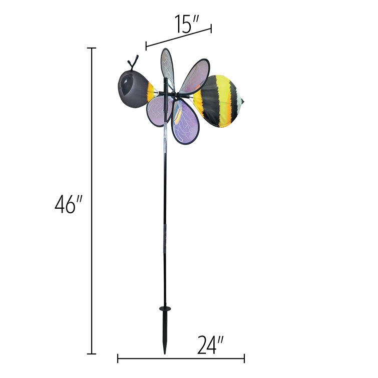 InTheBreeze Pivoting Bumble Bee Bug Spinner - Wayfair Canada