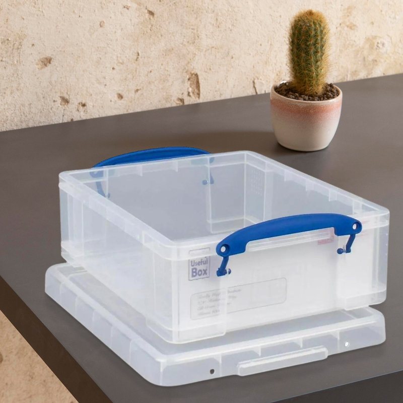 Really Useful Box 8.1L Plastic Storage Container w/Snap Lid & Clip Lock ...