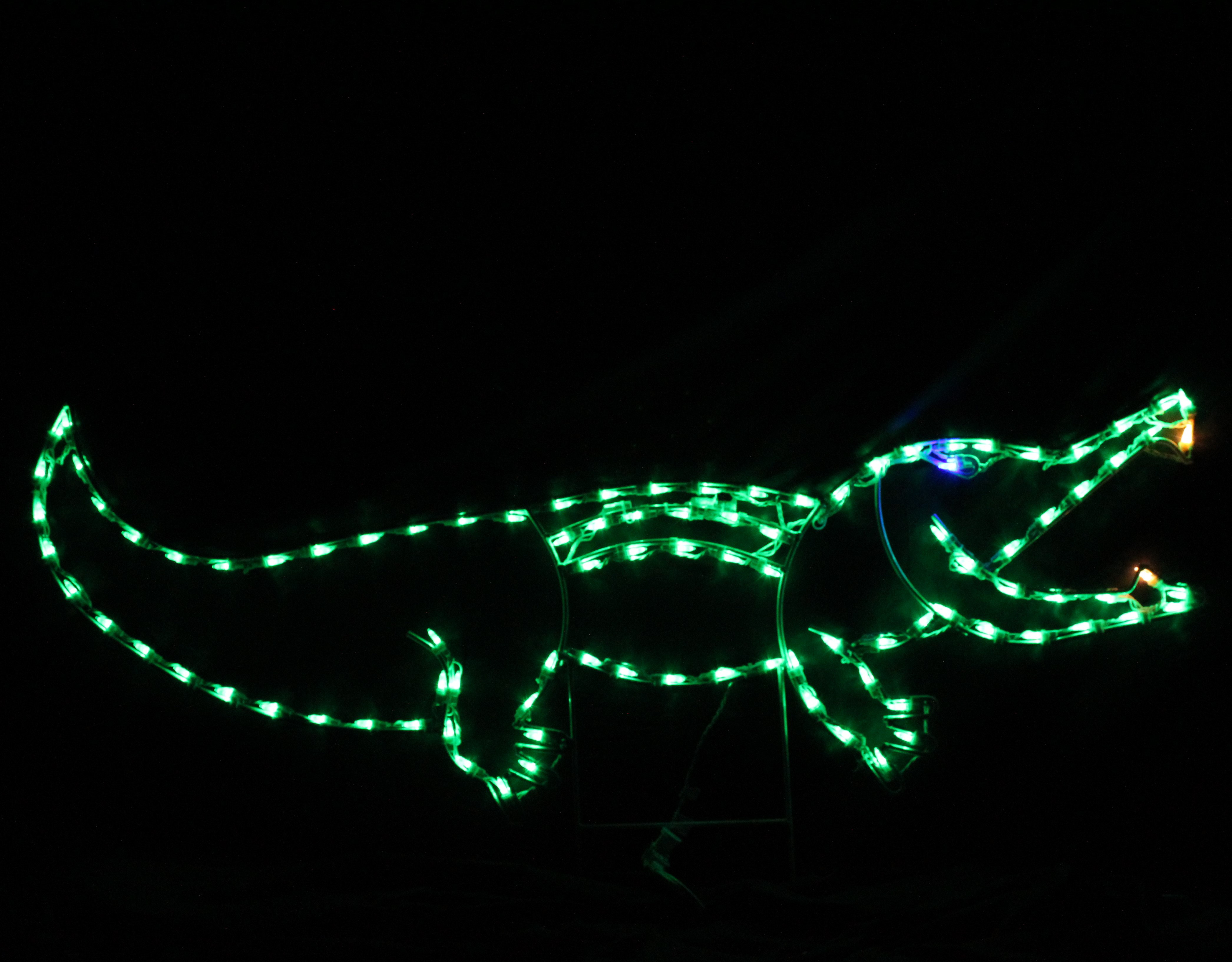 Lori's Lighted D'Lites Large Gator Outline Nautical Holiday Lighted ...