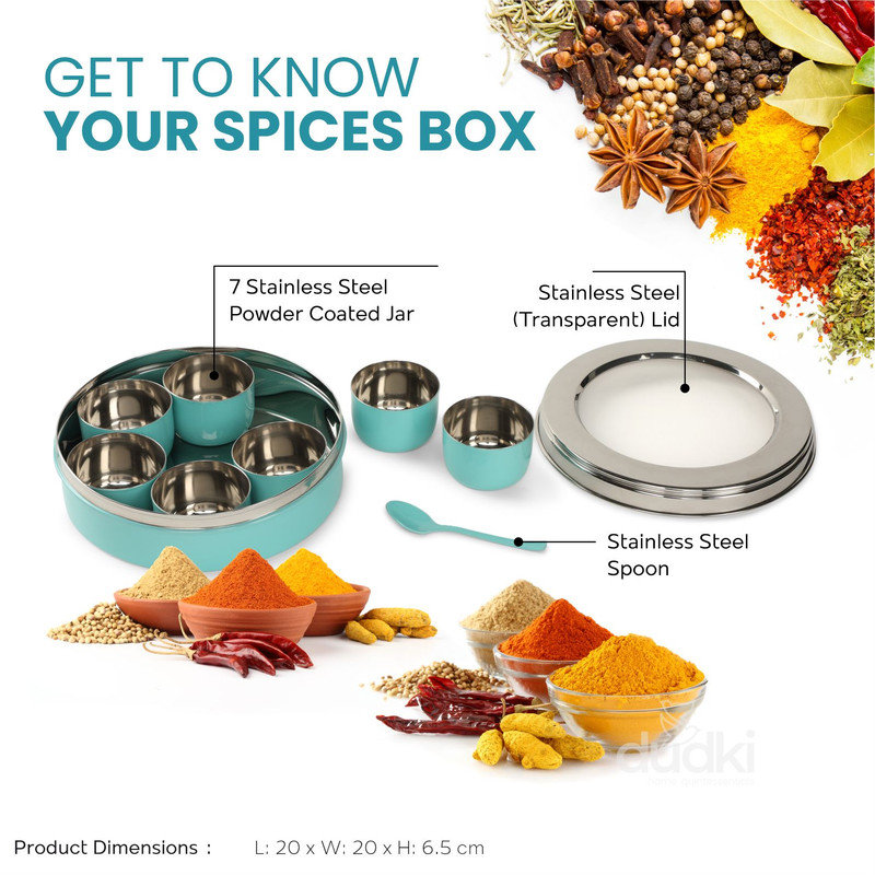 dudki stainless steel spice Box(Pink) | Wayfair