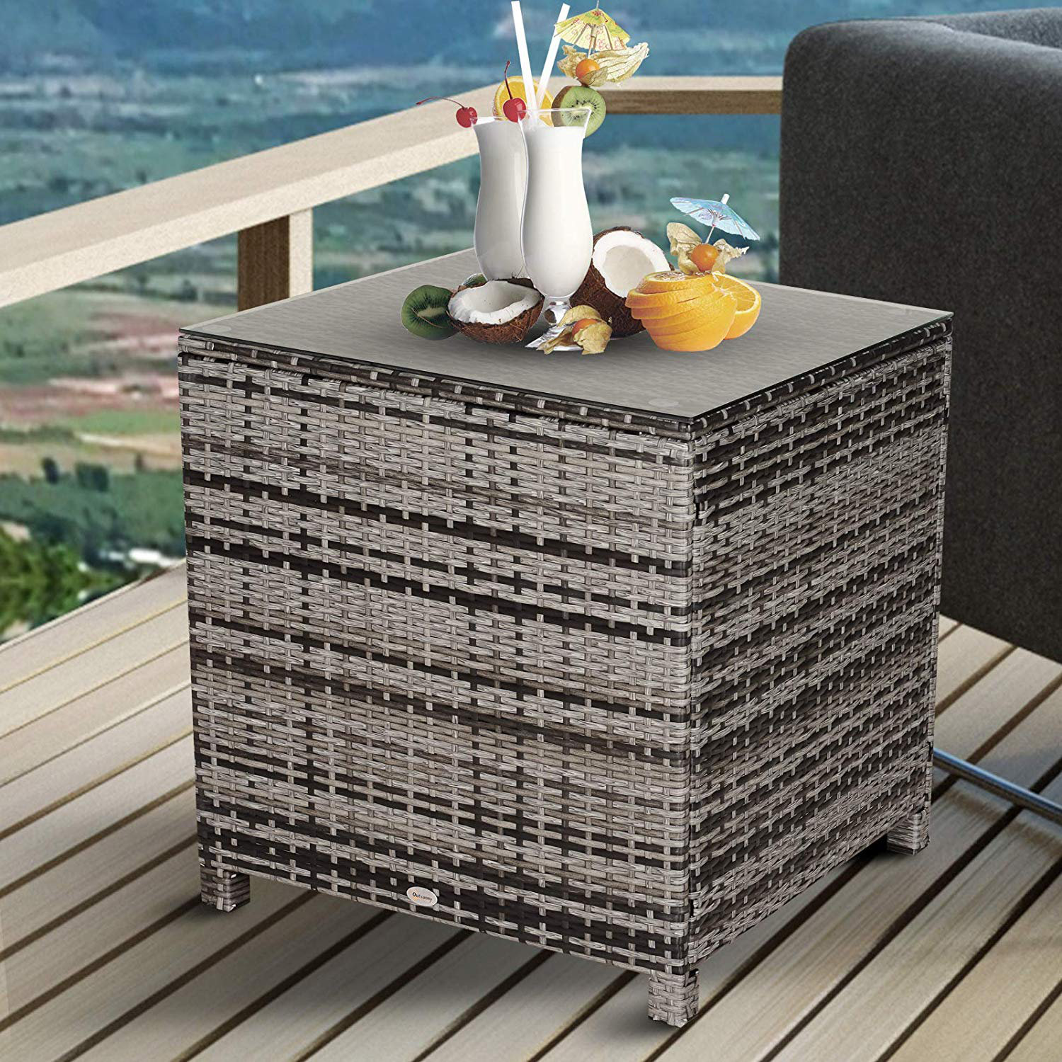 17 Stories Gennett Rattan Side Table & Reviews | Wayfair.co.uk