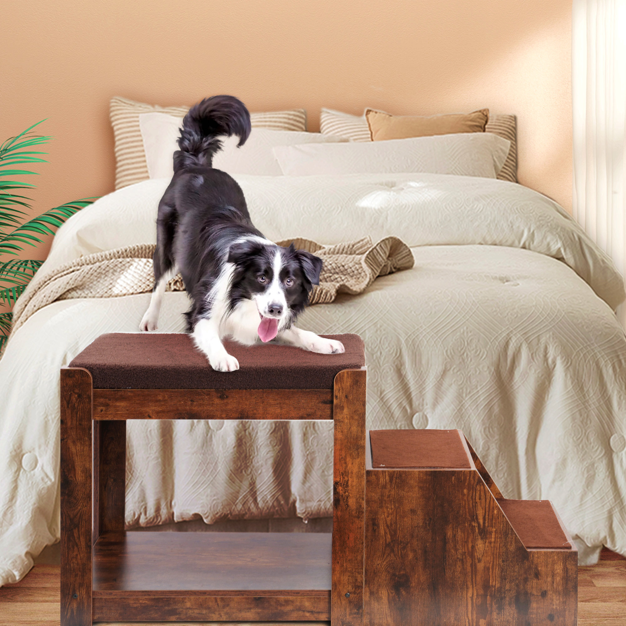 Ophelia & Co. Pet Bunk Bed With Removable Step For Dogs And Cats, Multi ...