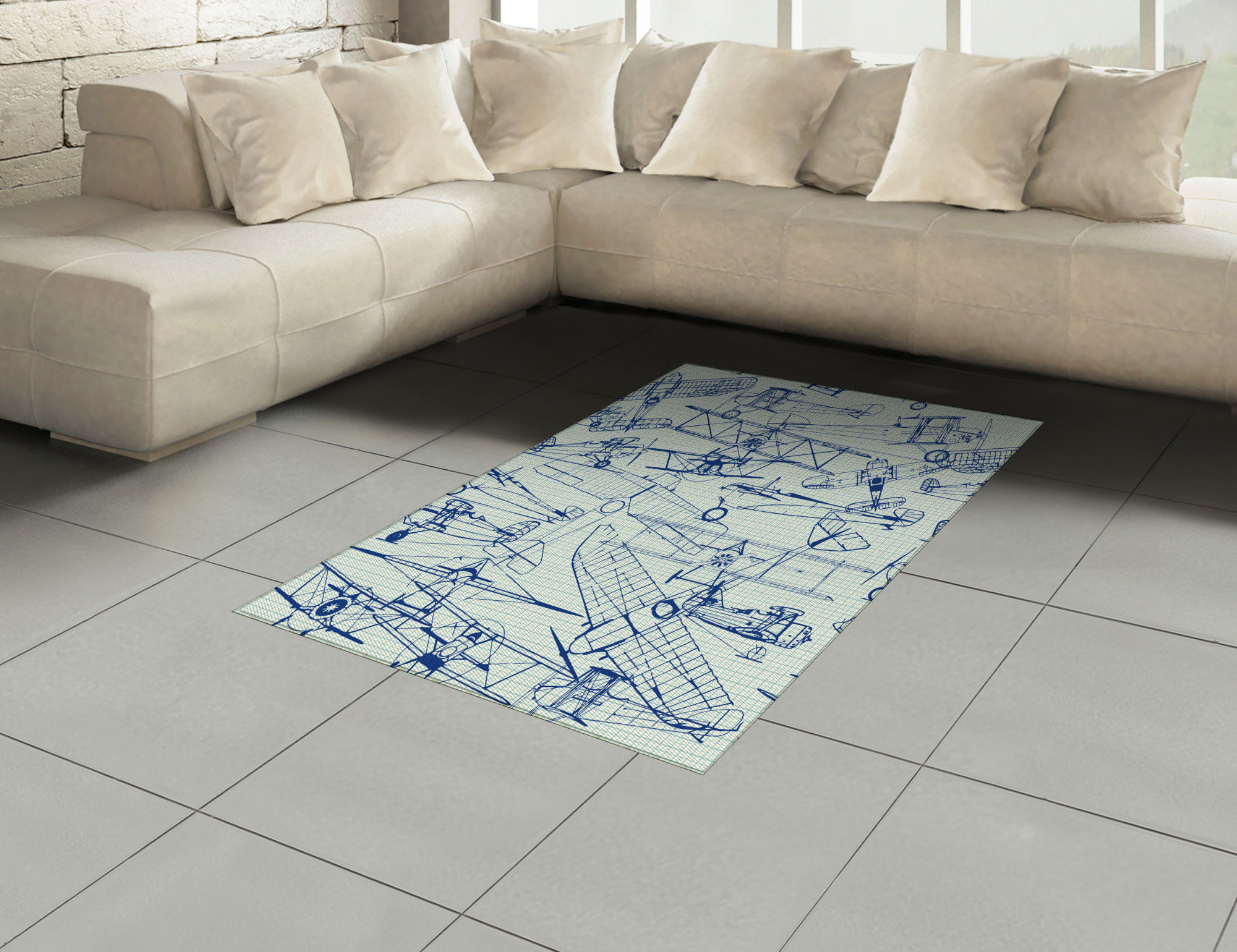 East Urban Home Nostalgic High Density Long Fiber Poly Threads ...