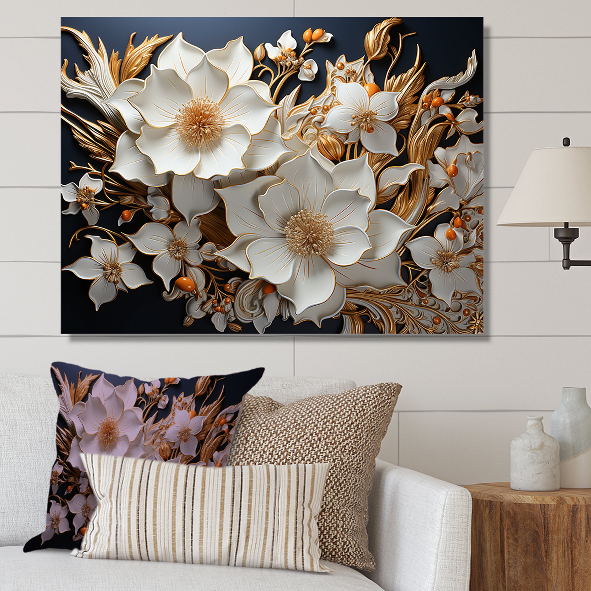 Winston Porter Gilded Beauty Daffodils Gilded Accents I | Wayfair