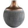 Cyan Design Aaria Charcoal Gray/Bronze Ceramic Table Vase & Reviews ...