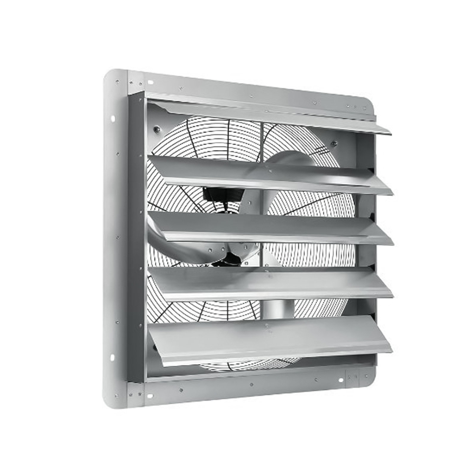 babevy Shutter Exhaust Fan, Aluminum Wall Mounted Shutter Exhaust Fan ...