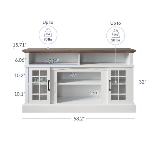 Red Barrel Studio® 58'' Media Console & Reviews | Wayfair