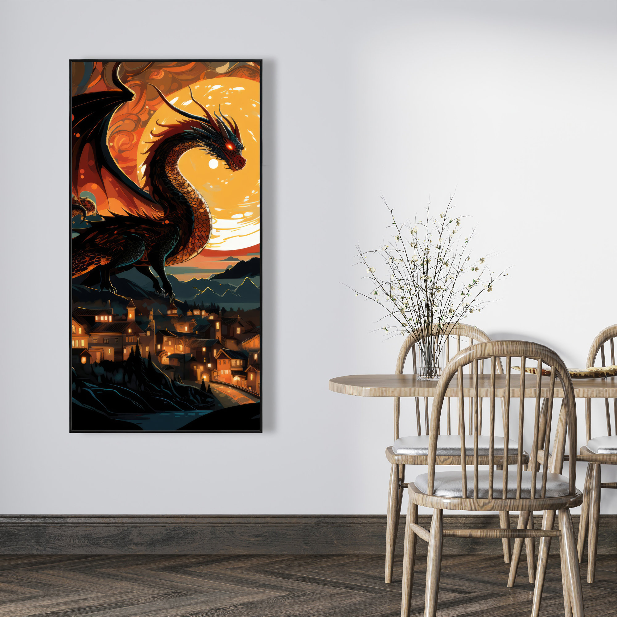 Lark Manor™ Imminent destruction - 24"x48" Framed canvas | Wayfair