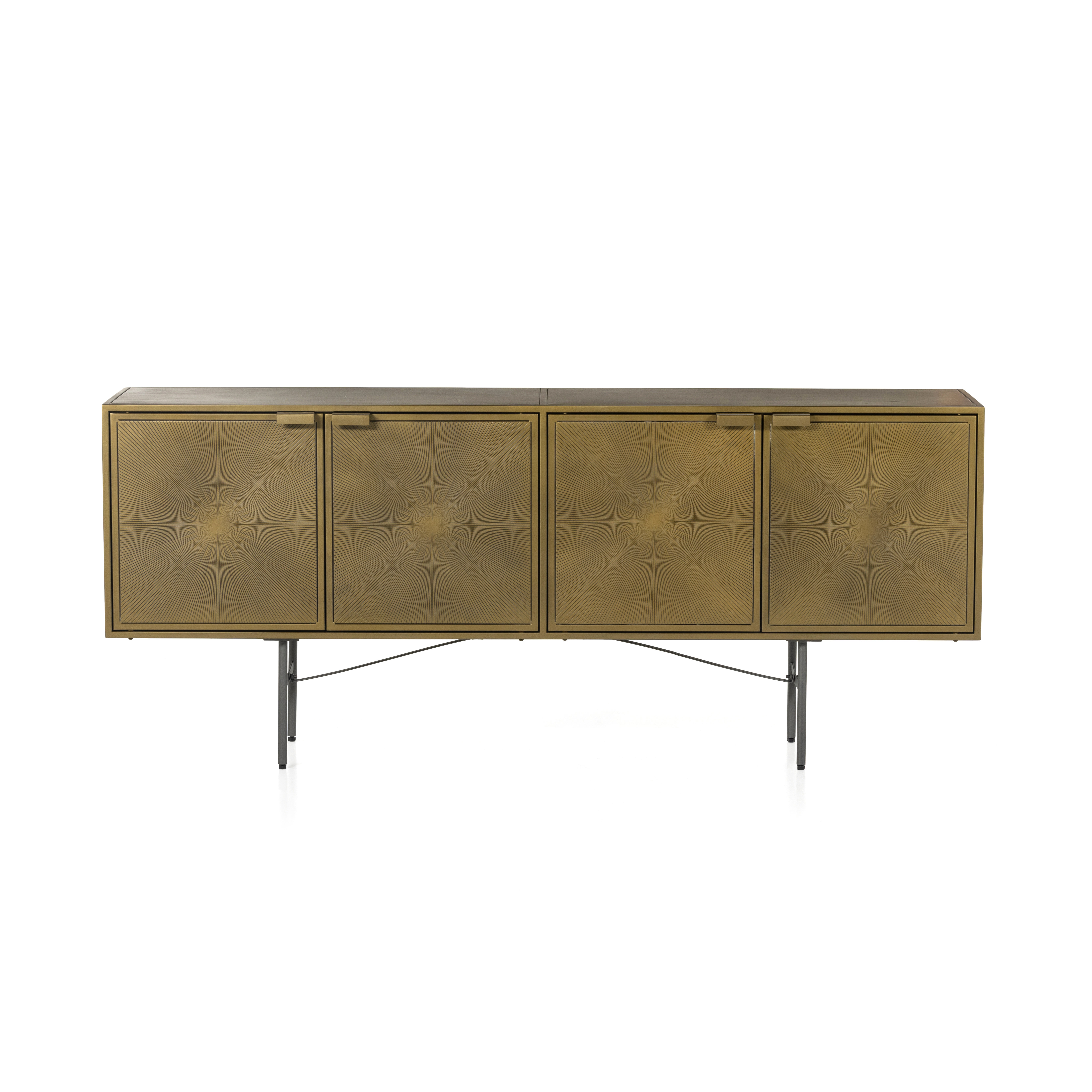 Everly Quinn 72'' Wide Iron Sideboard | Wayfair