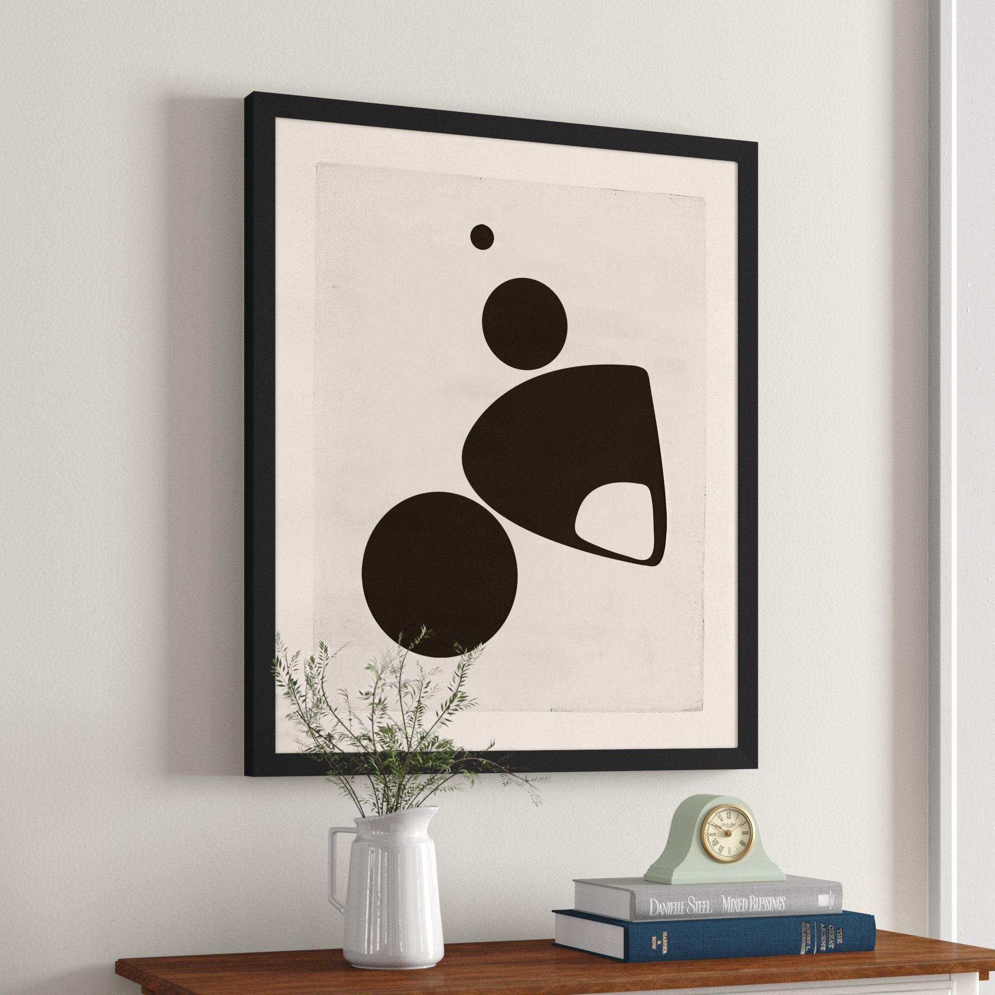 Orren Ellis Jamuna Mid Mod Shapes - Picture Frame Graphic Art - Wayfair ...