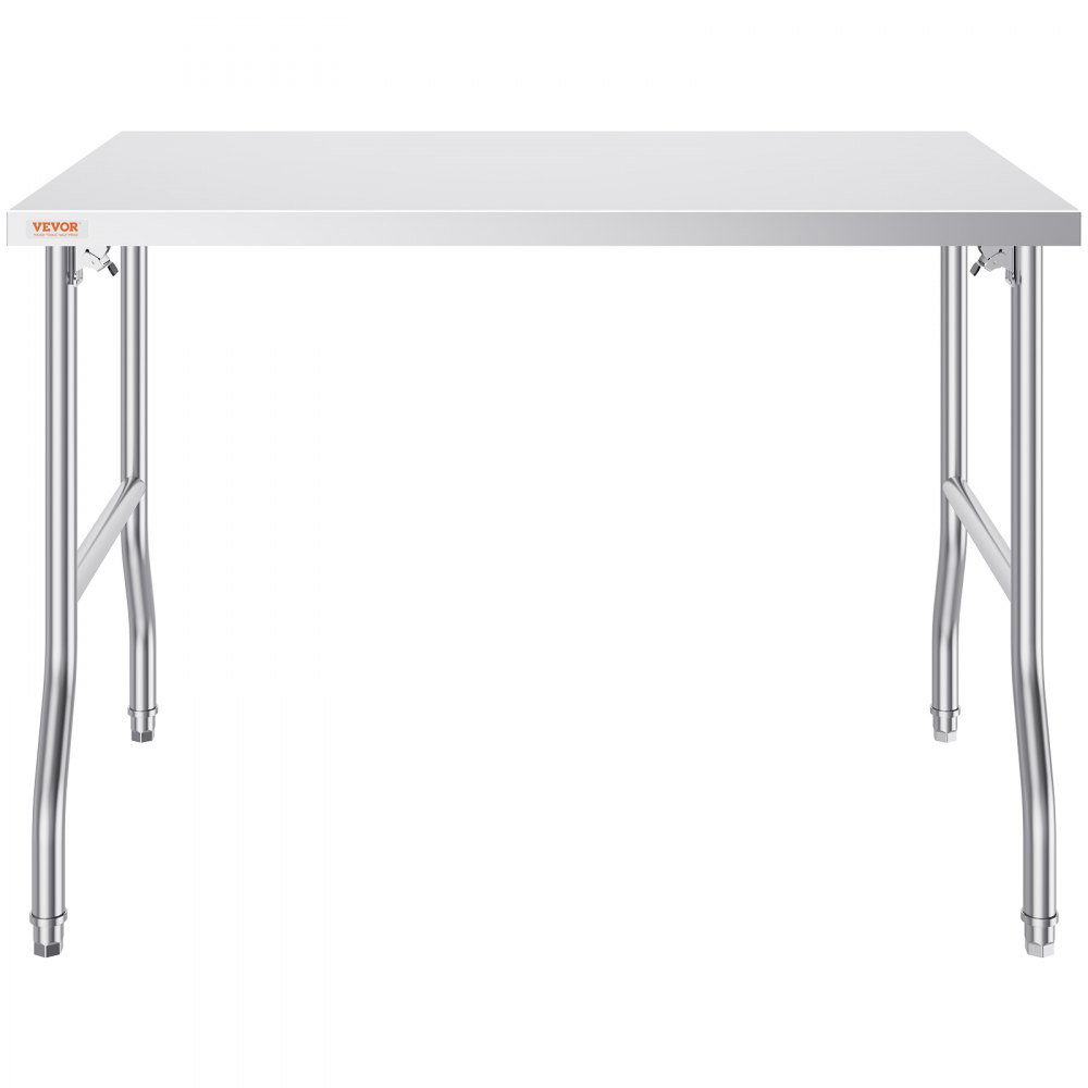 17 Stories 48 x 30 Inch Folding Commercial Prep Table Commercial ...