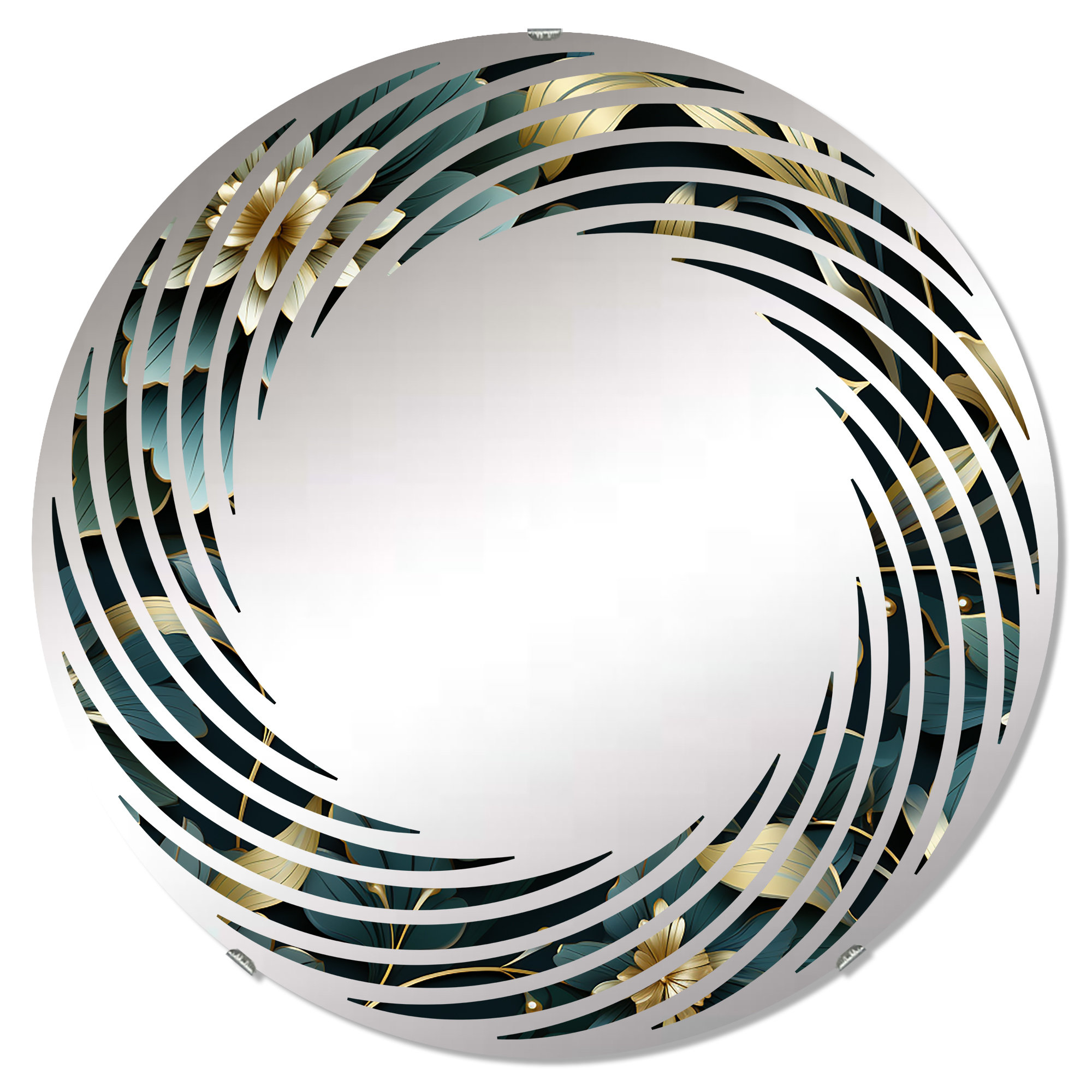 Design Art Ornate Victorian Flowers Elegance Geometric - Spiral Wall ...