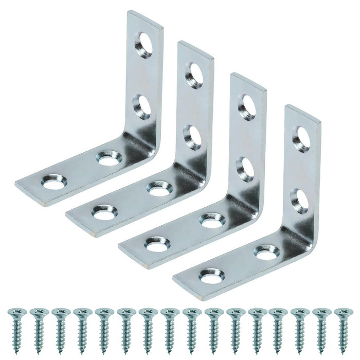 Symple Stuff Lovina PK4 Corner Braces - Reinforcement L Brackets for ...