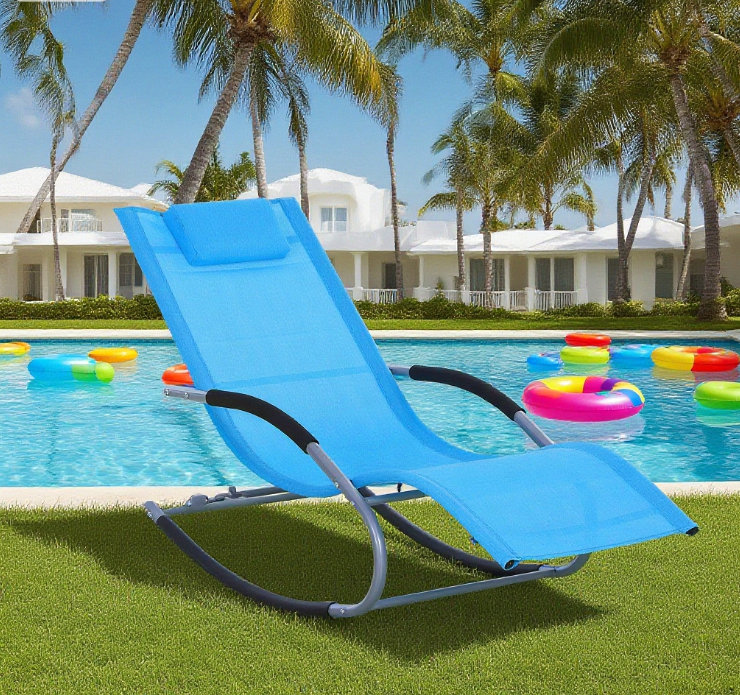 Wrought Studio Zero Gravity Rocking Chair Outdoor Chaise Lounge Chair Recliner Rocker - Wayfair ...