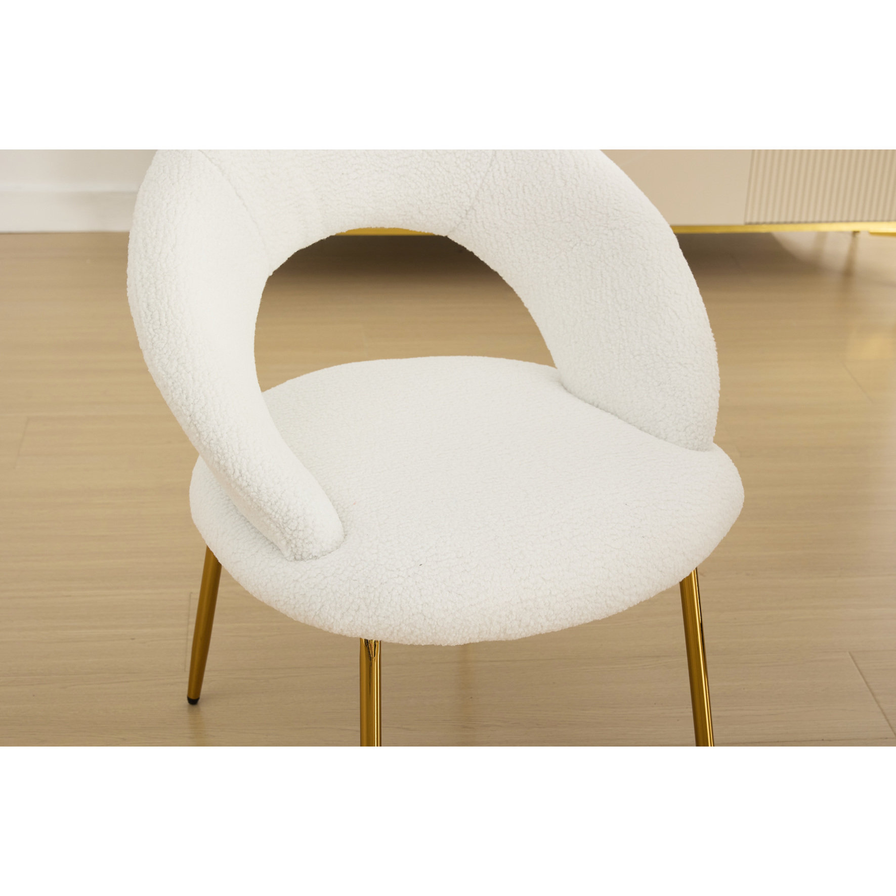 Mercer41 Ergonomic Pink Fabric Chair For Long Hours Of Dining Foam ...