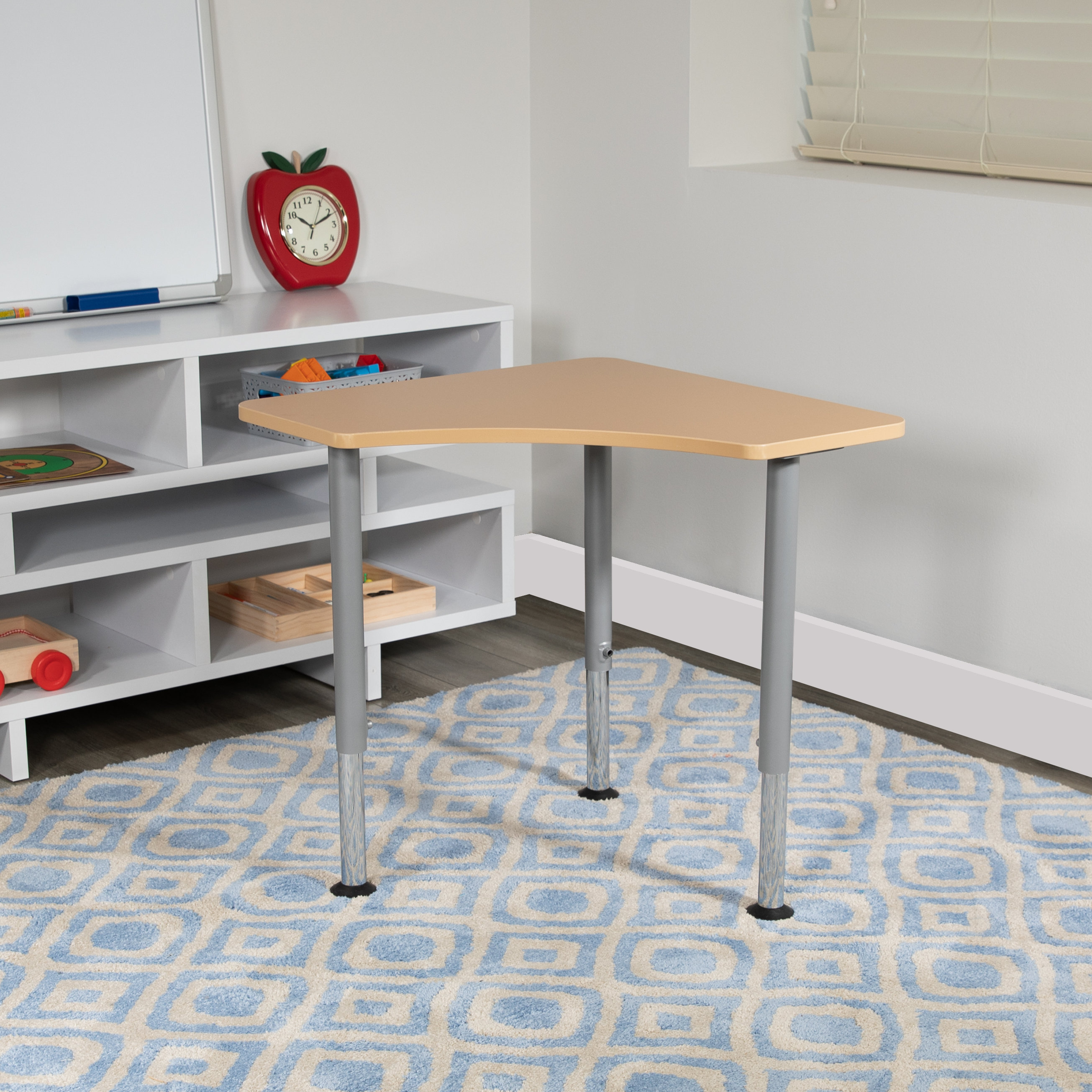 Flash Furniture Goddard Triangular Collaborative Adjustable Student ...