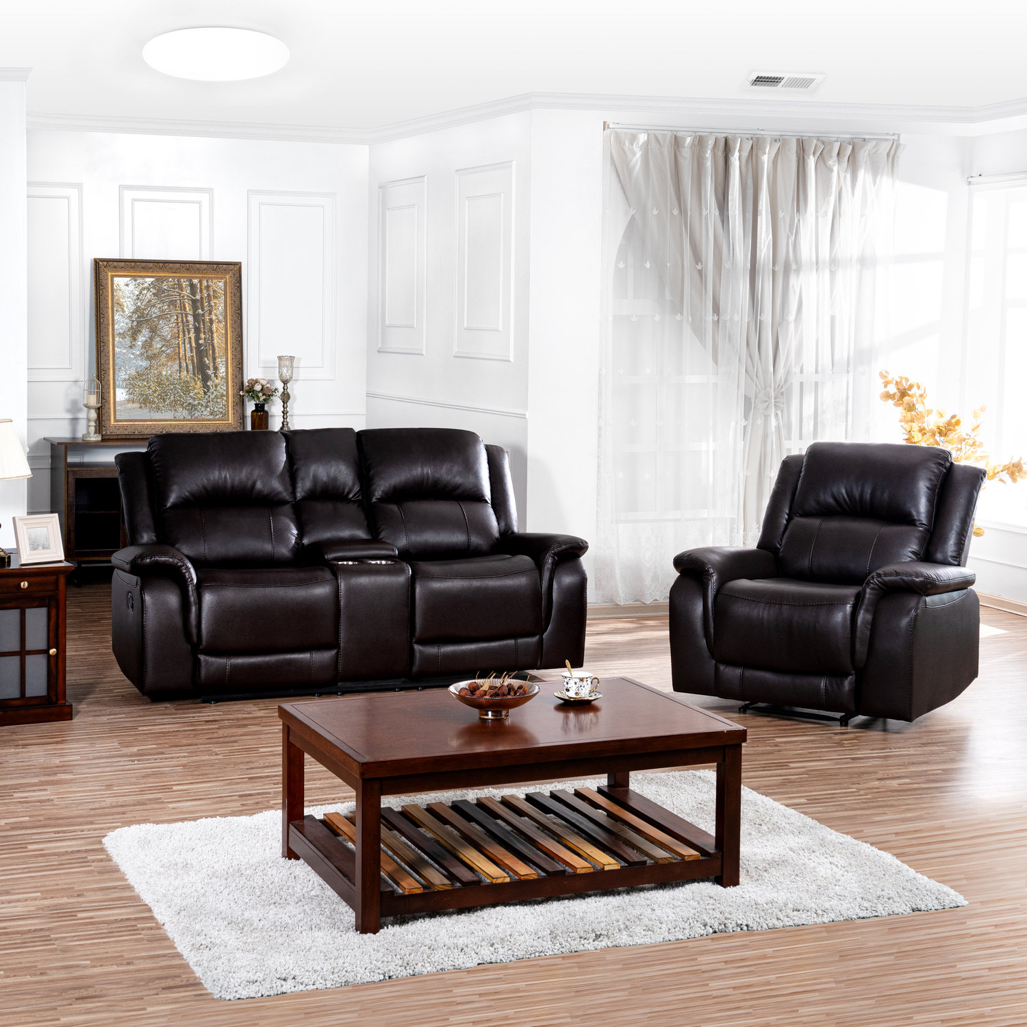Red Barrel Studio® Naryia 2 - Piece Faux Leather Living Room Set | Wayfair
