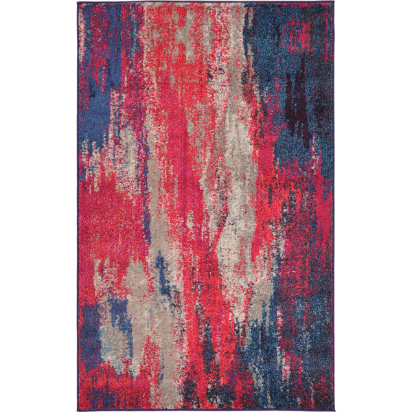 Trent Austin Design® Rizer Performance Red Rug & Reviews | Wayfair