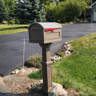 Cheri Bliss Heavy-Duty Mailboxes Grand Haven Plastic Mailbox, Rust ...