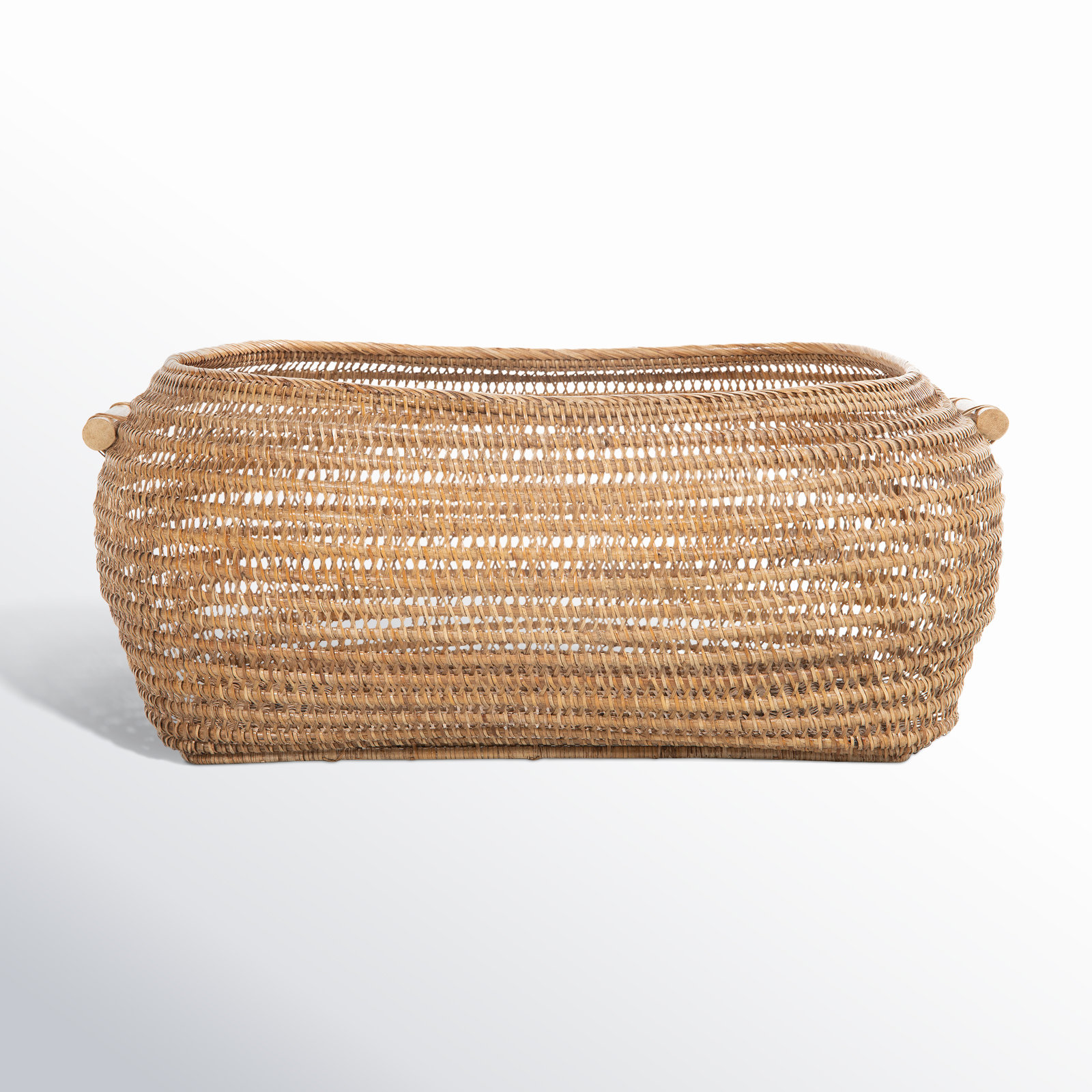 AllModern Tatiana Open Weave Storage Rattan Basket & Reviews | AllModern
