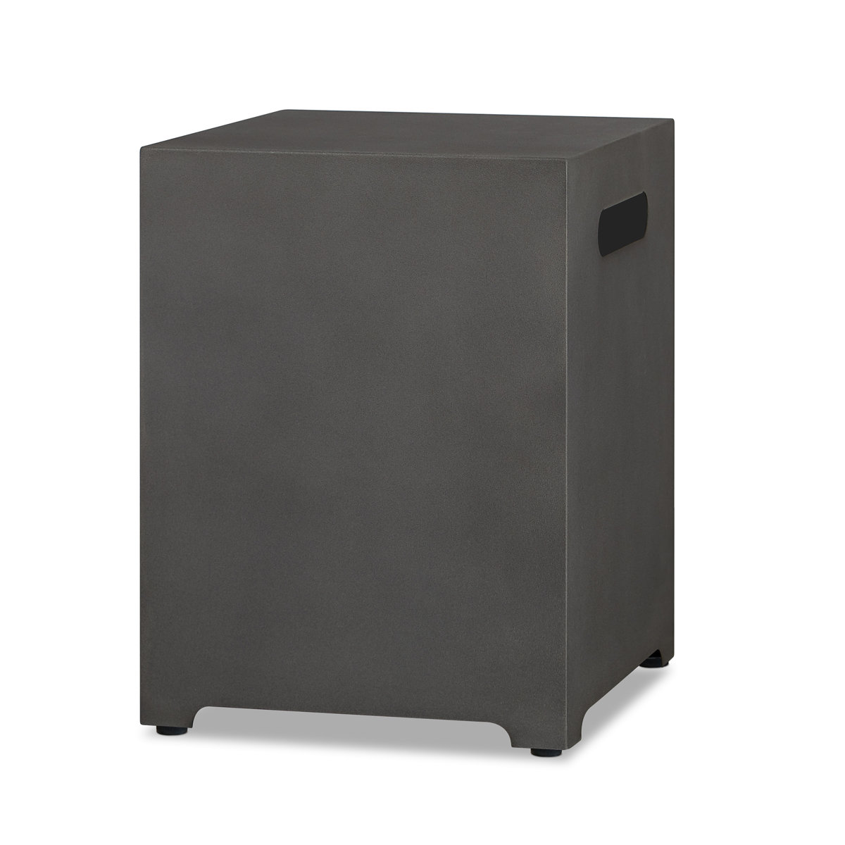 Real Flame AEGEAN 20"H Square Metal Propane Tank Cover and Side Table ...