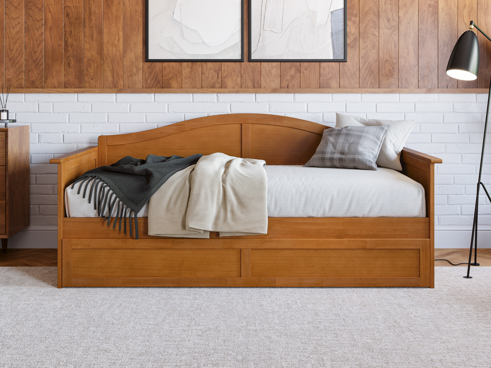 Lark Manor Lit de jour avec couchette simple Arione Classy Classic et ...