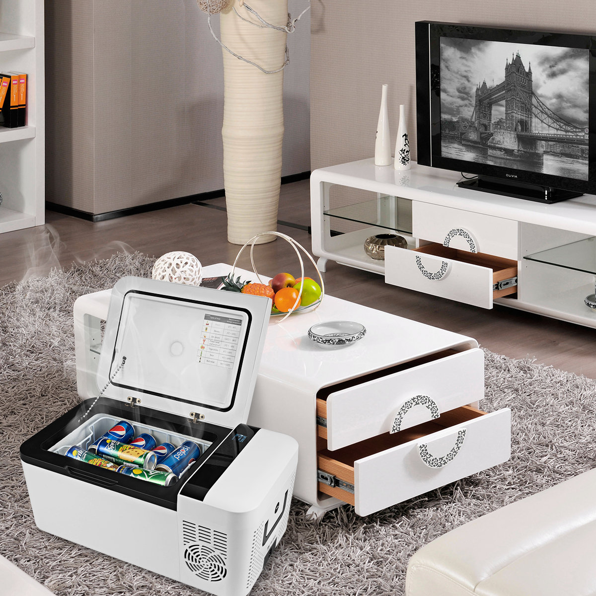 Costway 16 Qt. Portable Car Cooler | Wayfair