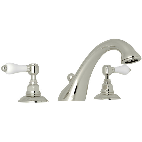 Rohl Viaggio® Lever Porcelain Handle Deck-Mounted Roman Tub Faucet ...