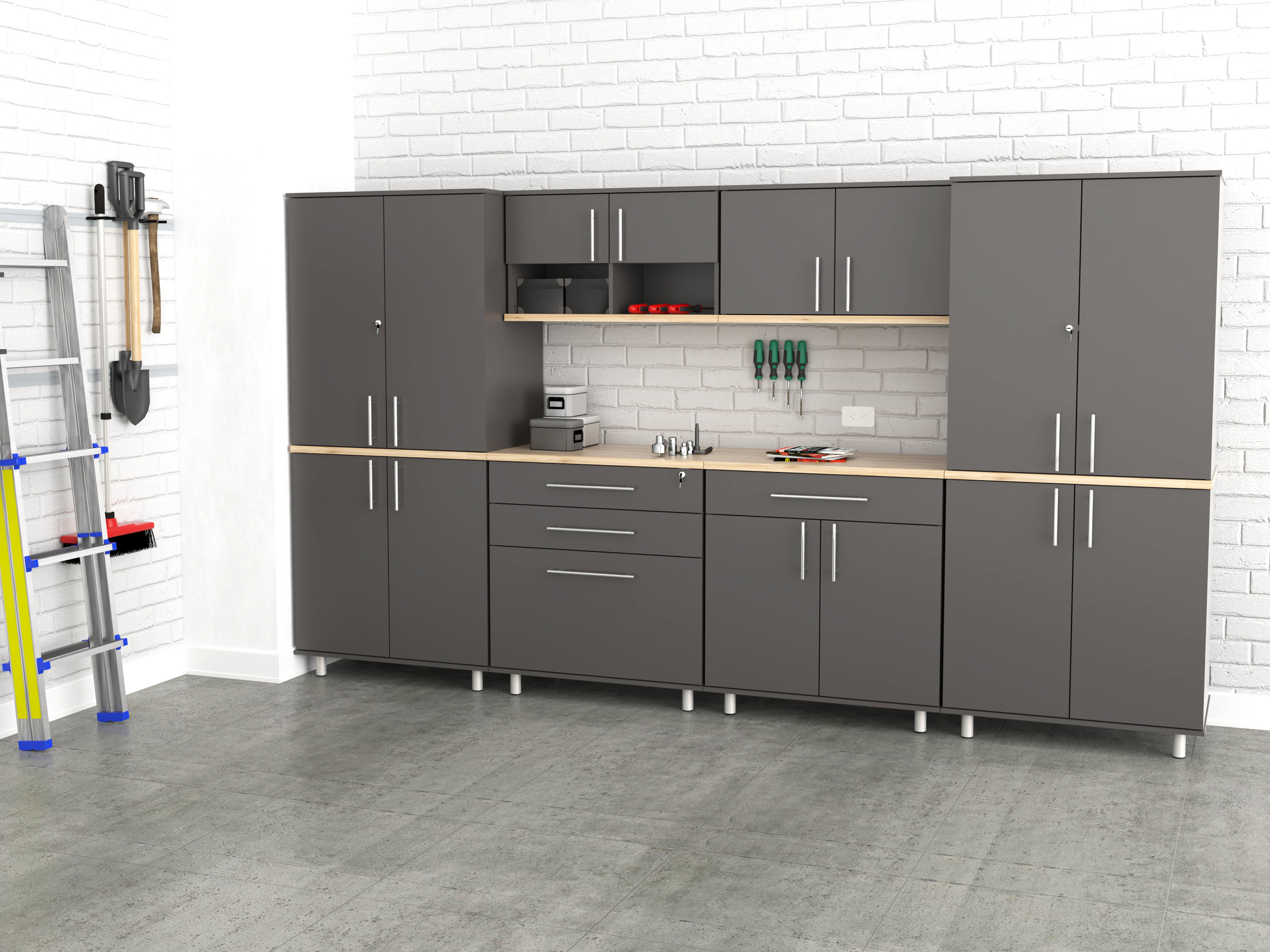 Latitude Run® Ceasare 6 Piece Storage Cabinet Set & Reviews - Wayfair ...