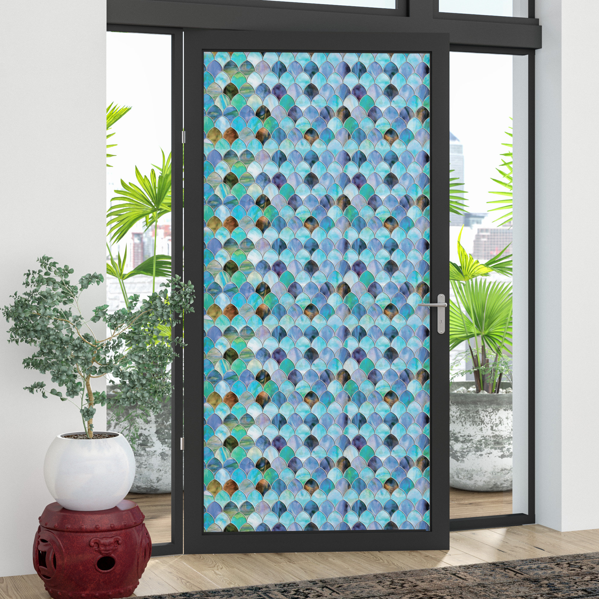 Mercer41 Delia Peacock Door Window Decals & Reviews | Wayfair