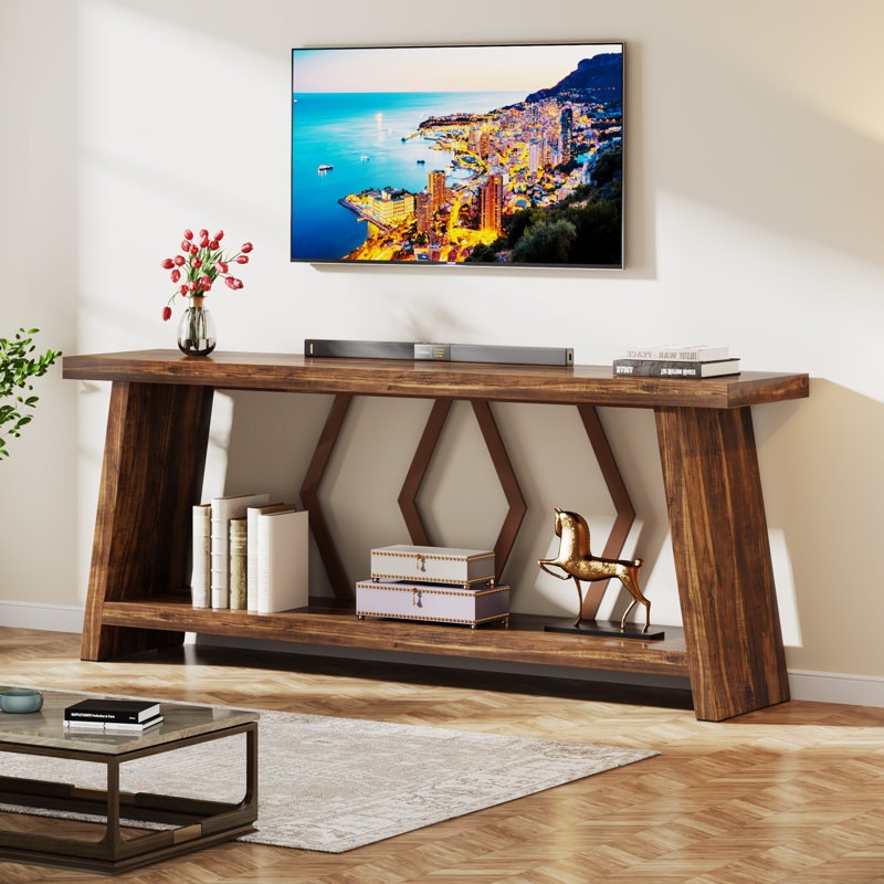 Mercer41 Danieliz 70.86'' Long Console Entryway Table for Living room ...