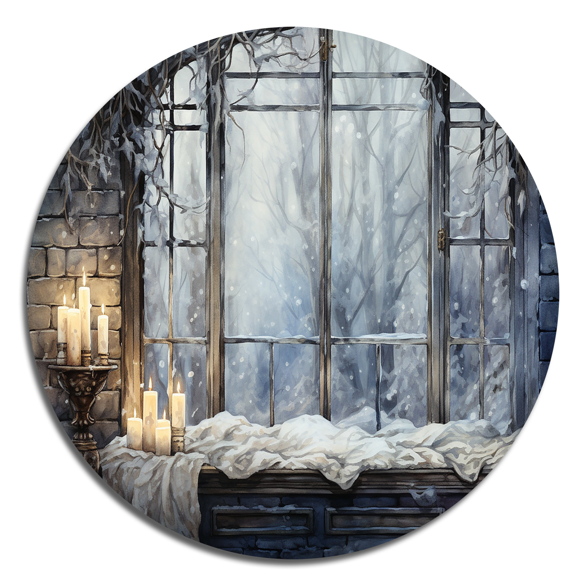 Lark Manor™ White And Grey Antique Countryside Window Charm - Farm ...