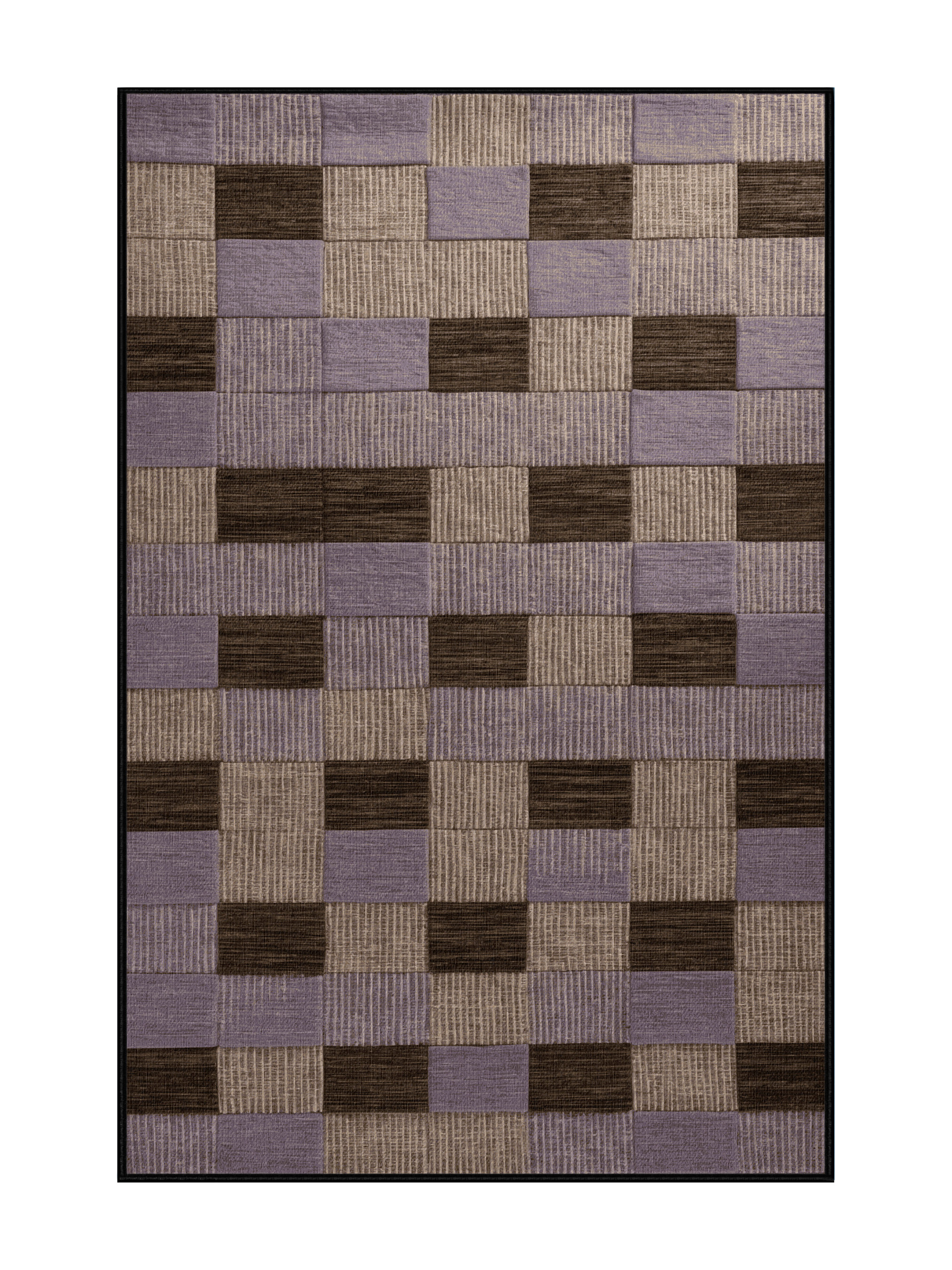 Hokku Designs Machine Washable Checkered Black Area Rug | Wayfair
