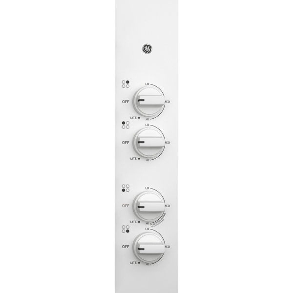 GE Appliances 30" Gas 4 Burner Cooktop with Dual Size Power Burner ...