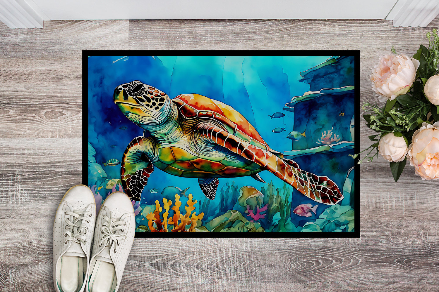 Arlmont & Co. Loggerhead Sea Turtle Doormat - Wayfair Canada