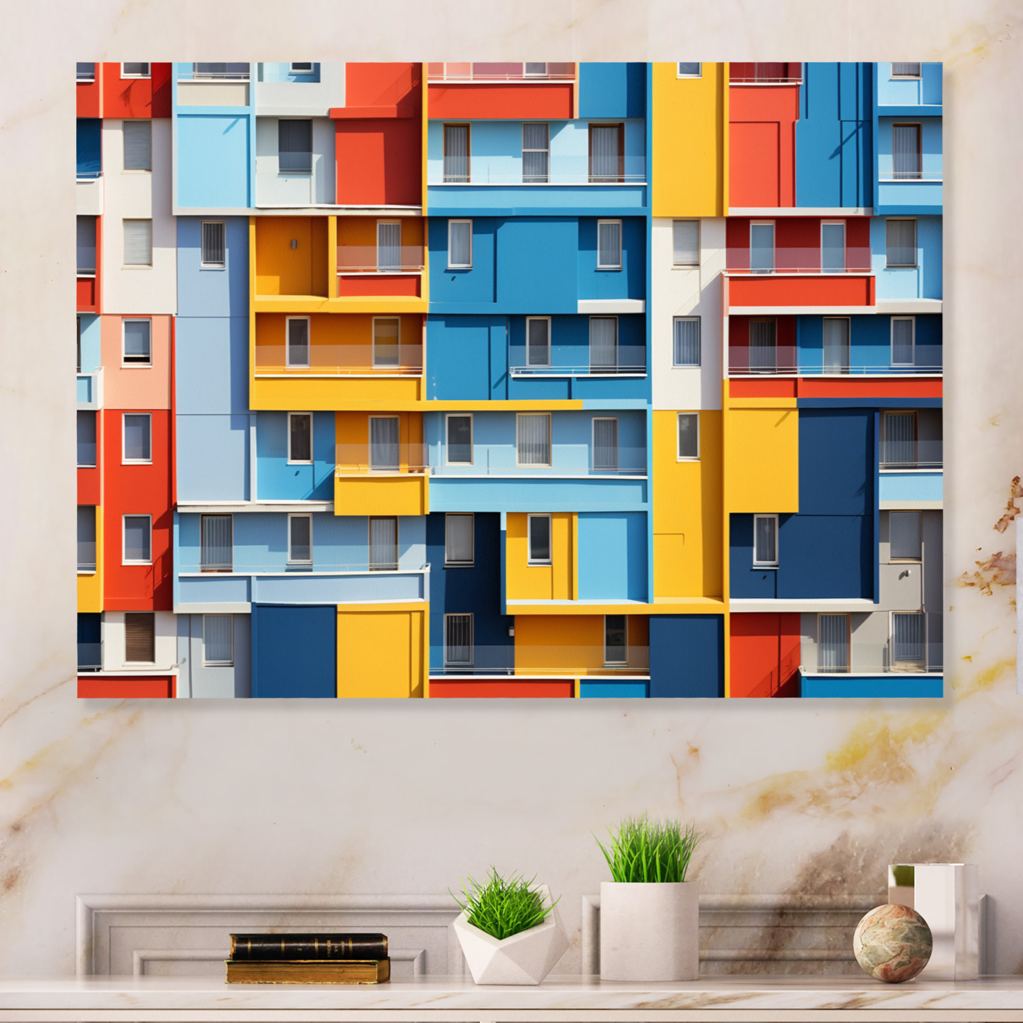 Latitude Run® " Cityscape Colorful Patterns I " | Wayfair