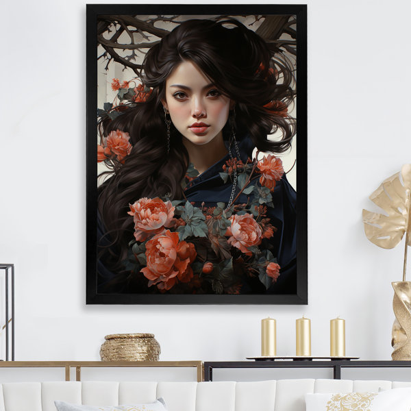 Mercer41 Renaissance Asian Shogun Woman II - Asian Woman Wall Art Print ...